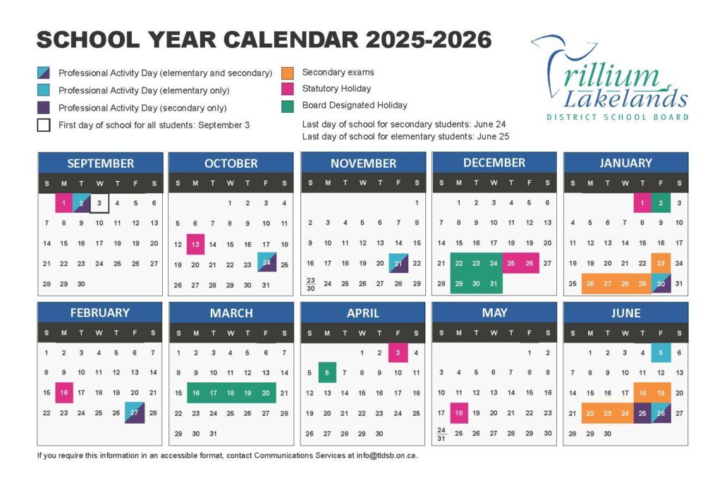 2025/2026 School Year Calendar – Huntsville High School